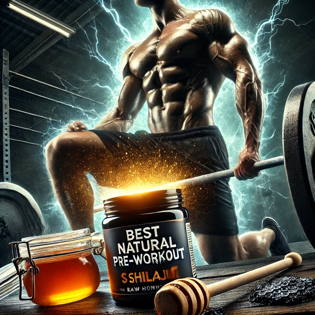Natural Pre-Workout Drink | Shilajit & Honey for Energy Boost